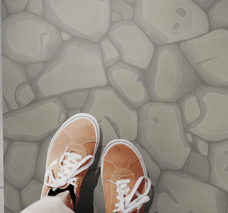 Paved tile pattern carpet runners for halls - TenStickers